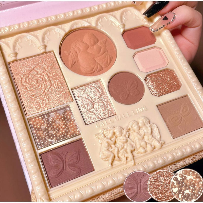 Angelic Symphony Eyeshadow Palette Make Up Blush Contour Kawaii ...
