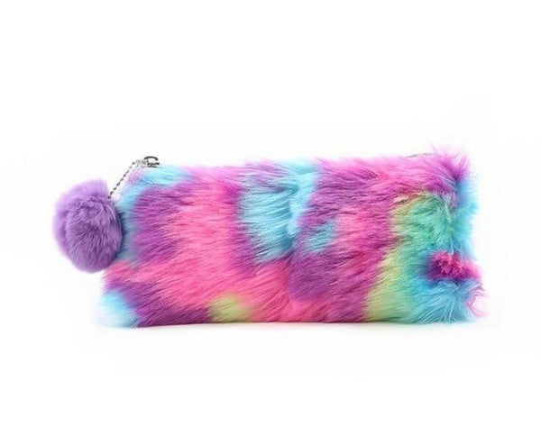 Cosmic Fur Storage Bag Pencil Case Makeup Bag Rainbow Kawaii – Kawaii Babe