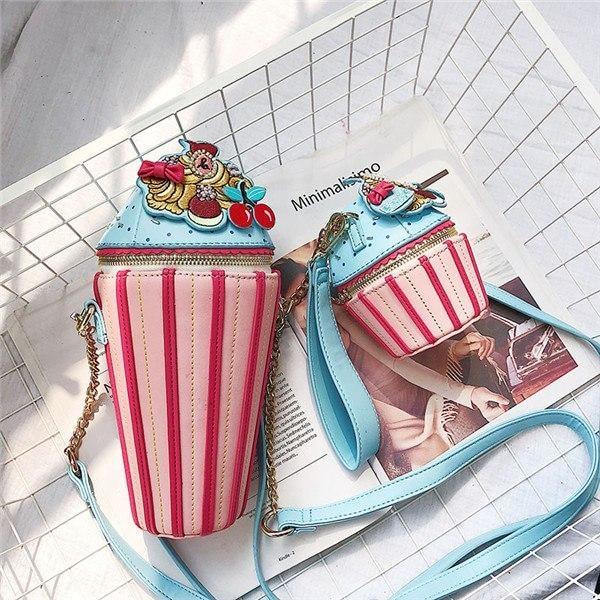 Embroidered Cupcake Handbag Purse Kawaii Lolita Fashion | Kawaii Babe