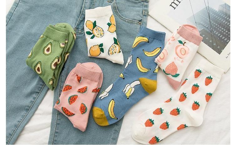 Fruit Socks Kawaii Harajuku Japan Sweet Cotton | Kawaii Babe
