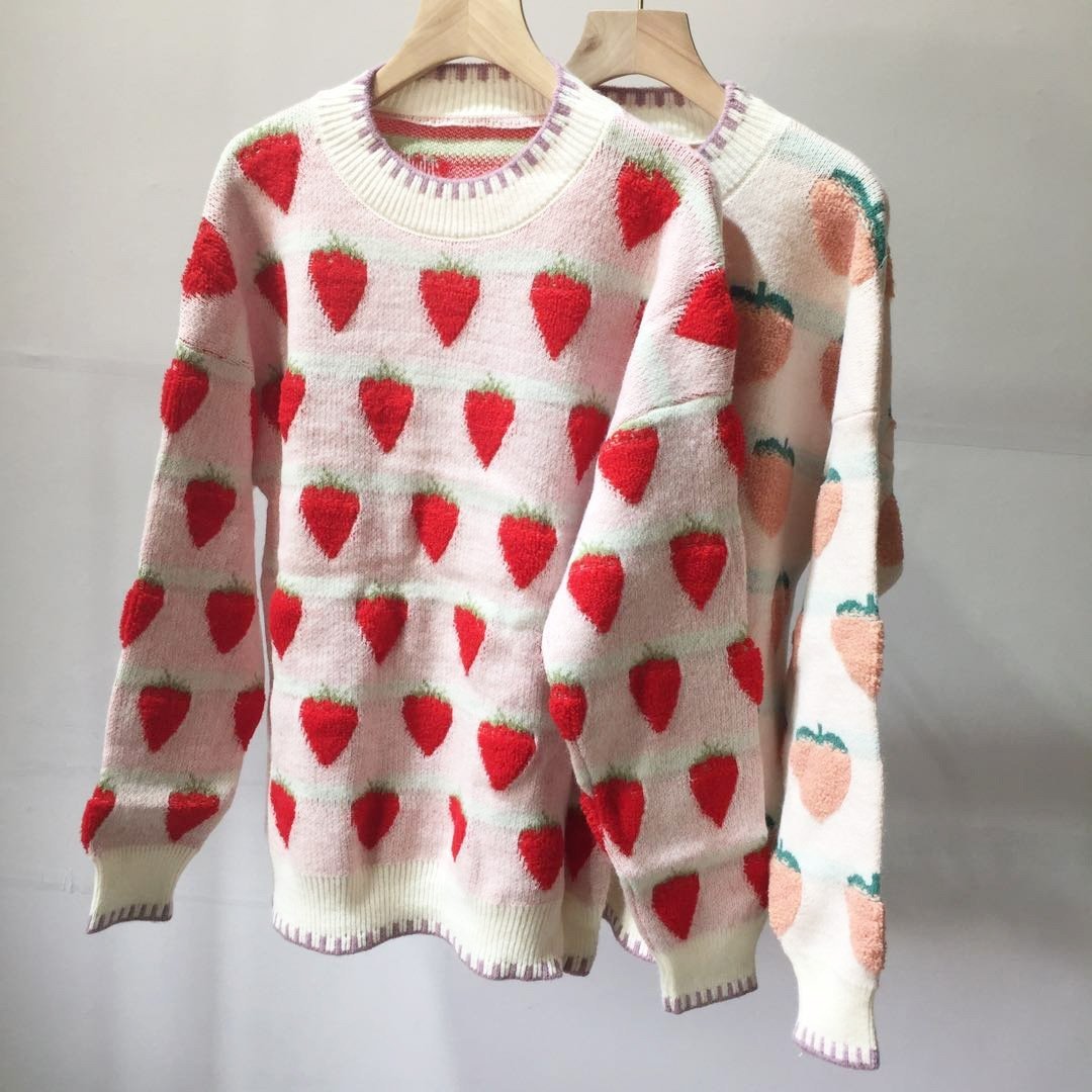 Fuzzy Peaches Furry Fuzzy Sweater Sweatshirt Kawaii | Kawaii Babe