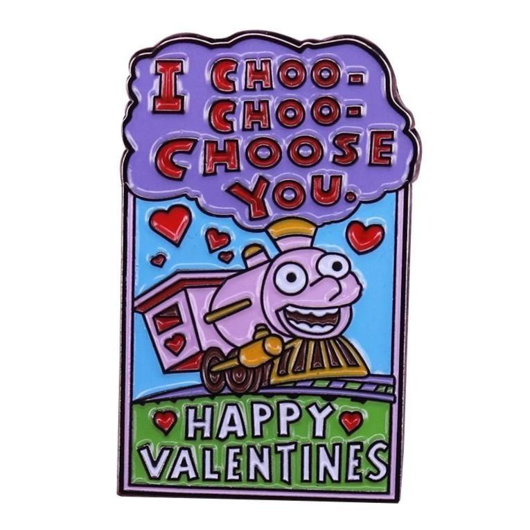 I Choo Choo Choose You Enamel Pin Valentine's Card – Kawaii Babe