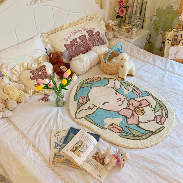 Little Lamb Floor Mat Doormat Rug Sheep Deer Kawaii Babe