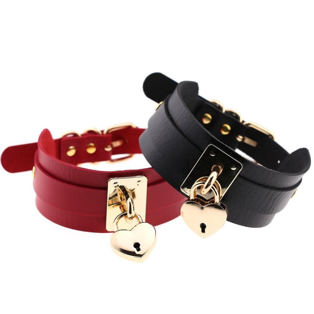 Gold Heart Locket Collar Vegan Choker Necklace – Kawaii Babe