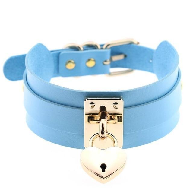 Gold Heart Locket Collar Vegan Choker Necklace – Kawaii Babe