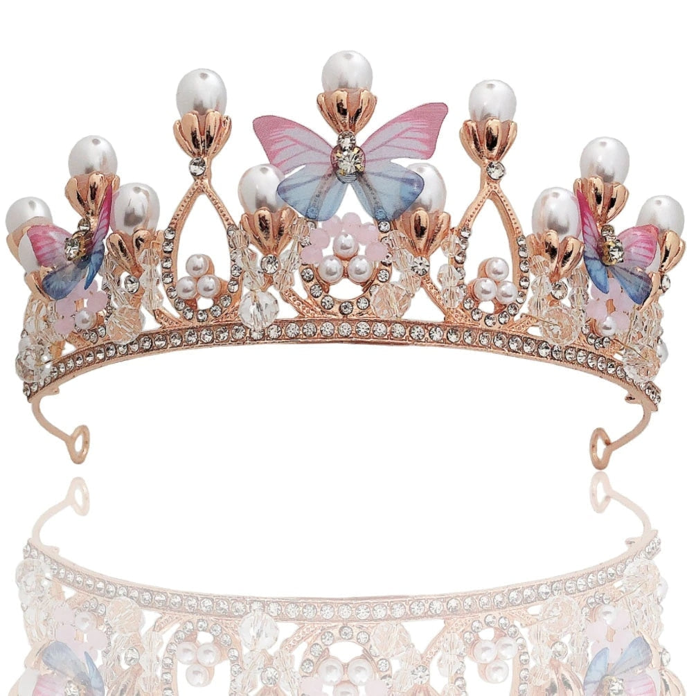 Luxury Princess Crowns Kawaii Cute Tiaras Butterfly Kawaii Babe