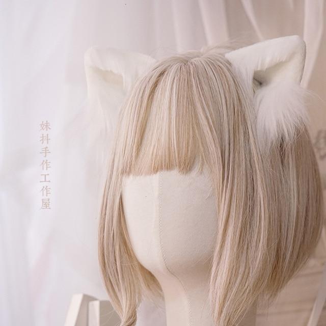 Luxury Realistic Neko Cat Ear Fox Ears Clip In Kawaii Babe