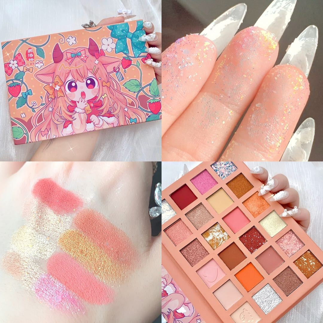 Kawaii Anime Manga Warm Tone Eyeshadow Makeup Palette – Kawaii Babe