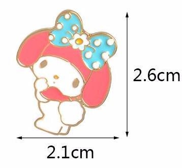 Kawaii Bunny Enamel Pin Lapel Brooch Sanrio My Melody by Kawaii Babe