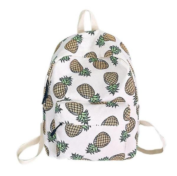 Pineapple Backpack Book Bag Knapsack Fruit Tropical | Kawaii Babe