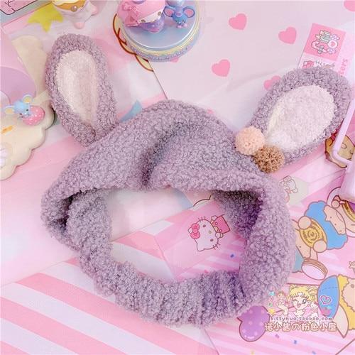 Fuzzy Bunny Hair Band Headband Cute Kawaii Fashion | Kawaii Babe