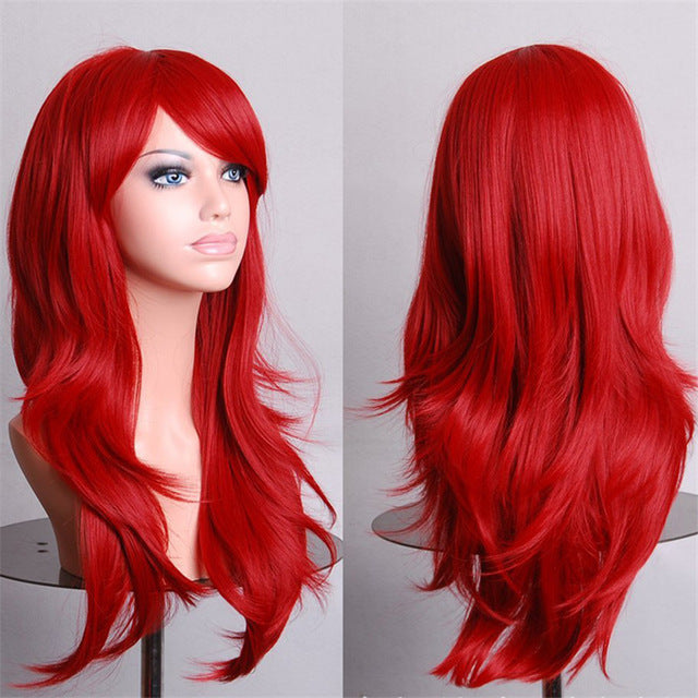 Solid Color Long Cosplay Wigs Kanekalon Fibre Costume | Kawaii Babe