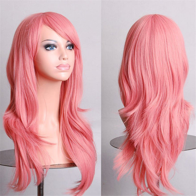 Solid Color Long Cosplay Wigs Kanekalon Fibre Costume | Kawaii Babe