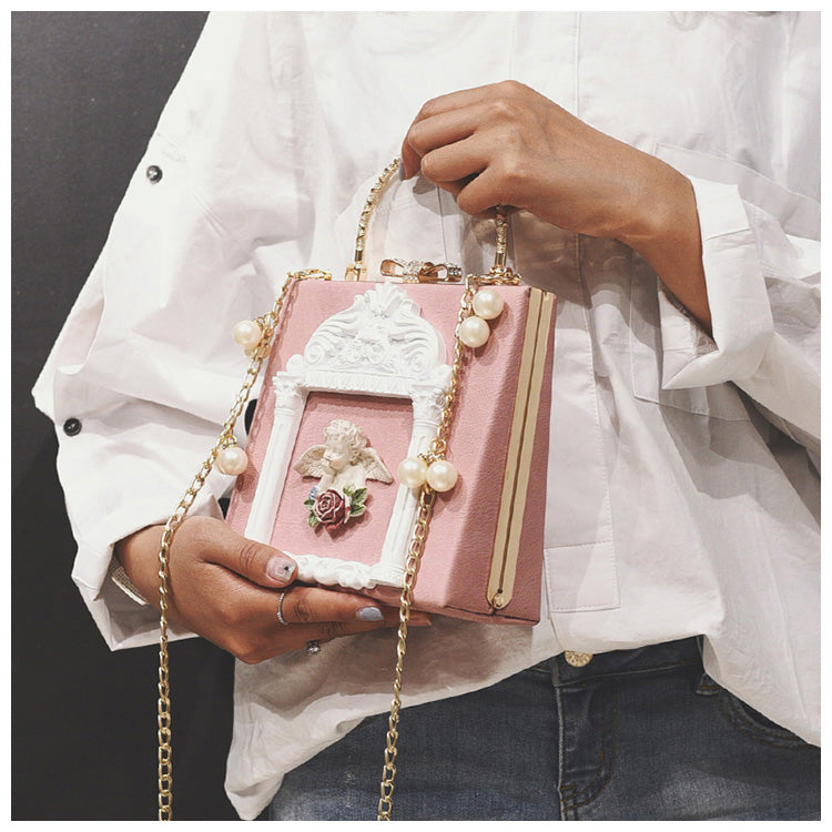 Luxury 3D Gold Angel Handbag Purse Victorian Vintage Chic Kawaii Babe