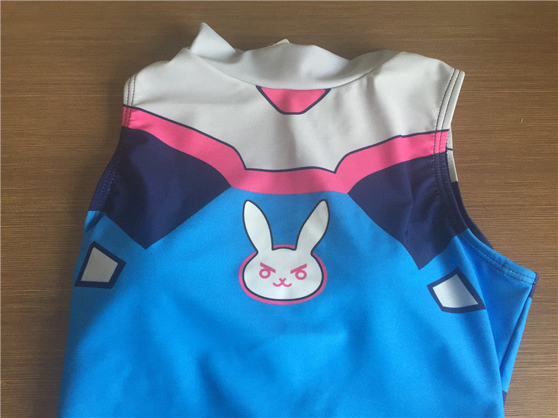 Overwatch DVA Bodysuit Cosplay Swimsuit Swim Wear Anime | Kawaii Babe