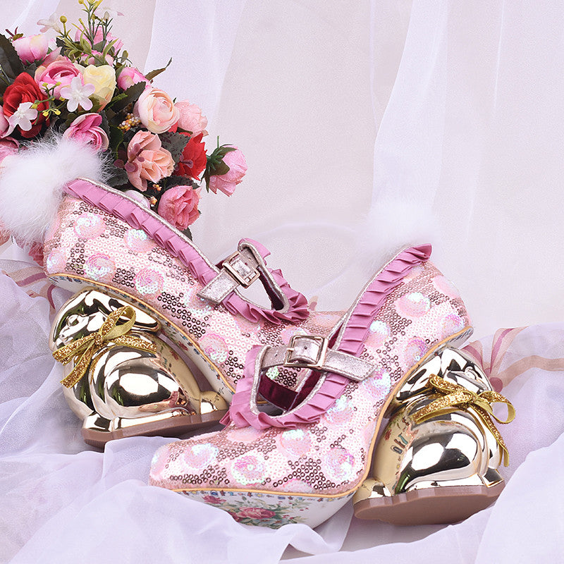 Luxury Golden Bunny Rabbit 3D Pumps High Heels Lolita | Kawaii Babe