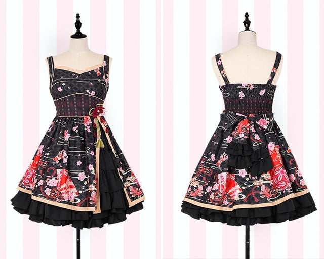 Sakura Flower Japanese Kimono Style Summer Dress | Kawaii Babe