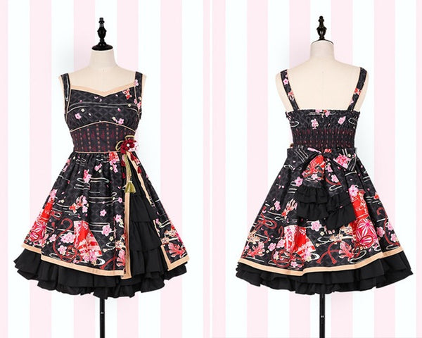 Sakura Flower Japanese Kimono Style Summer Dress | Kawaii Babe