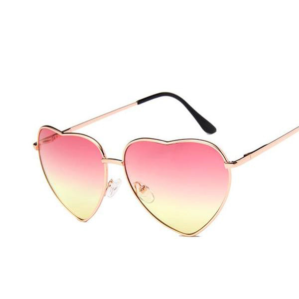 Heart Shaped Sunglasses Sun Shades Ombre Holographic | Kawaii Babe