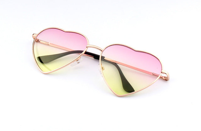 Heart Shaped Sunglasses Sun Shades Ombre Holographic | Kawaii Babe