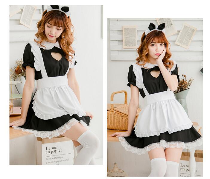 Complete Neko Cat French Maid Outfit Cosplay Costume | Kawaii Babe