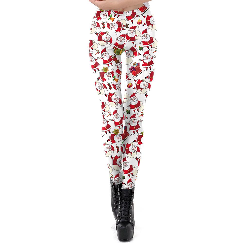 Santa Clause Merry Christmas Leggings Pants Xmas | Kawaii Babe