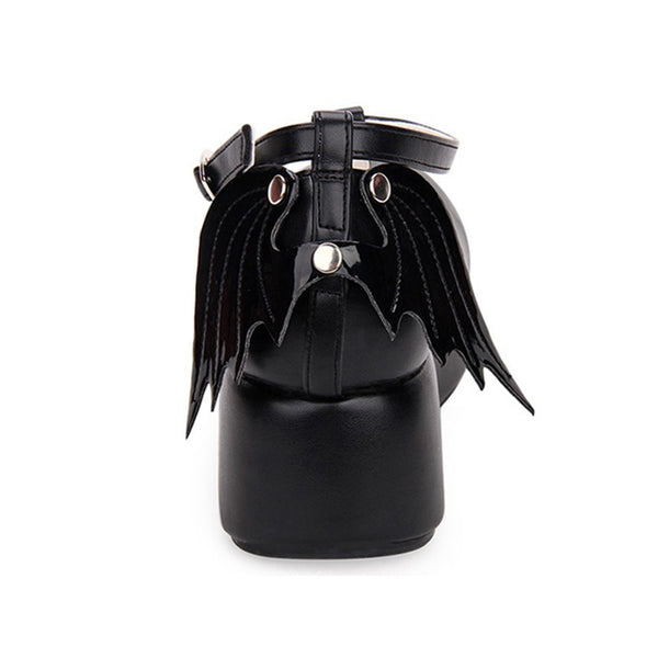 Bat Wing Demon Boots Black Gothic Demonia Goth Fashion | Kawaii Babe