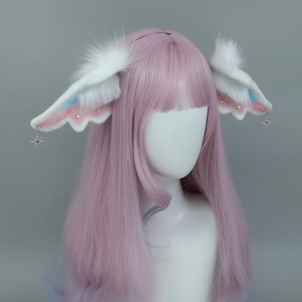 Sad Angel Lolita Ears Headband Kawaii Cute Cosplay Kawaii Babe