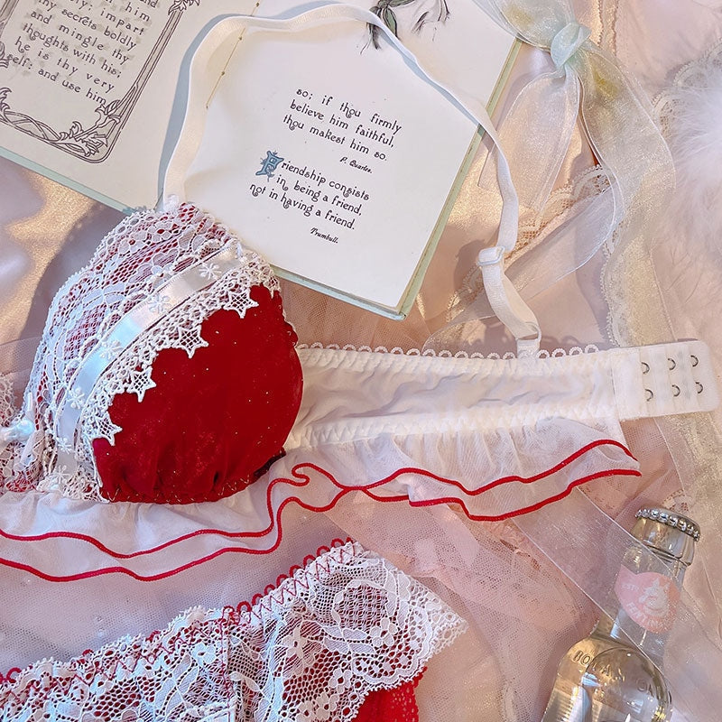 Soft Chiffon Princess Lingerie Set Ruffles Lolita Nymphette Kawaii ...