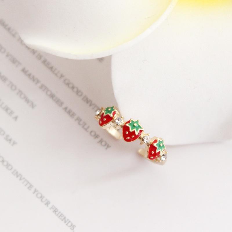 Strawberry Babe Gold Ring Adjustable Toe Ring | Kawaii Babe