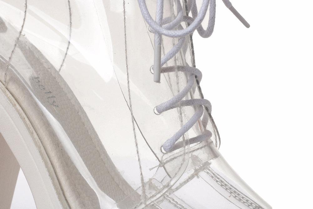 Transparent Baby Doll Ankle Booties Clear Shoes Cute | Kawaii Babe